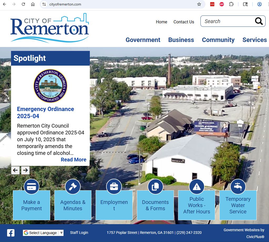 Home Page | Remerton, GA